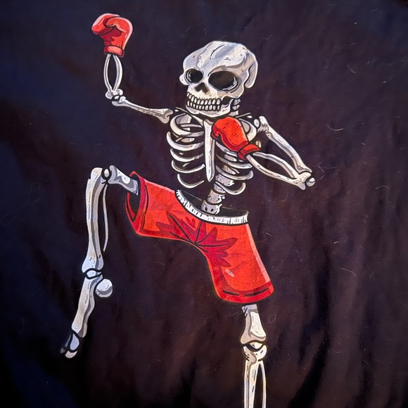Shirts | Boxing Skeleton Mma Fighter Premium Tshirtxl Nwt | Poshmark